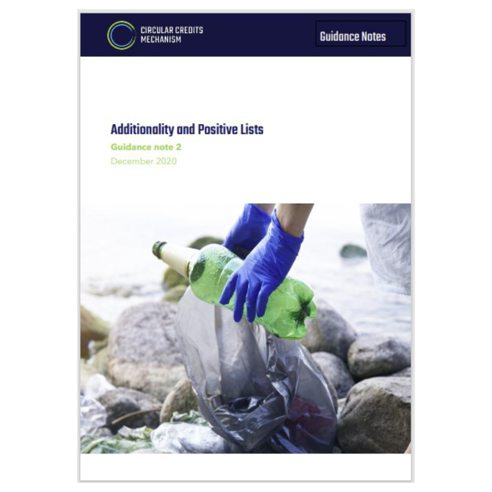 CCM Guidance note 2: Additionality and Positive Lists | BVRIO